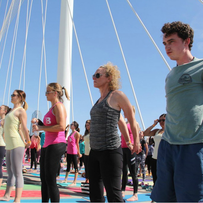 All Out Trinity: Yoga on the Bridge / Dallas Gravel Ride, Trinity River ...